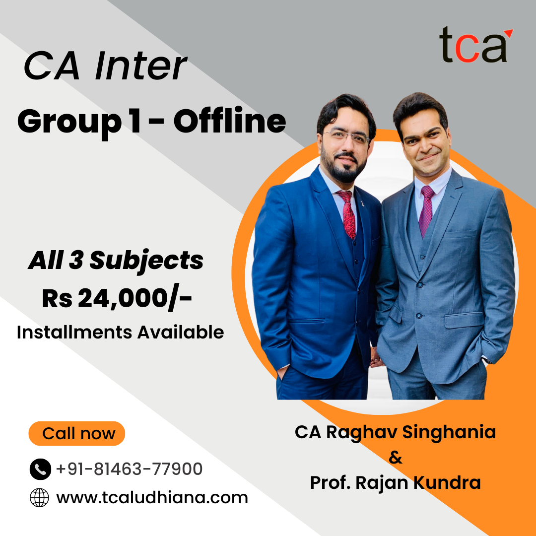 CA INTERMEDIATE - NEW SYLLABUS (GROUP 1 | ALL 3 SUBJECTS) - Toppers ...